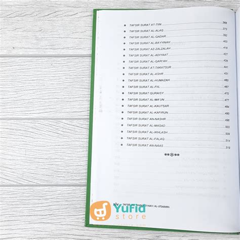 Buku Tafsir Juz Amma Syaikh Al Utsaimin Darul Falah Yufid Store