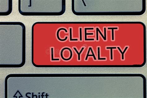 Handwriting Text Writing Client Loyalty Concept Meaning The Result Of Consistently Positive