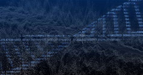 Binary Code And Numerical Data Processing Over Digital Landscape Animation Stock Footage Video