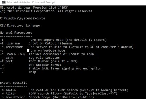 How To Importexport Active Directory Users With Csvde Theitbros