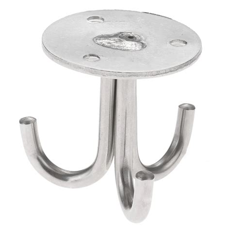 스테인레스 스틸 천장 샹들리에 후크 천장 팬 마운트 베이스 샌드백 해먹 링 고정 후크 가정용 하드웨어 51x55mm 1pc후크 Aliexpress