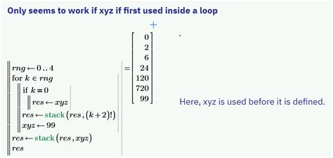 solved using a variable in a loop before it is defined ptc community