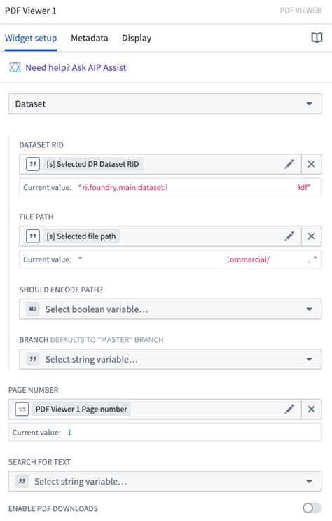 Guide How To Configure The Pdf Viewer In Workshop Using Datasets Ask The Community