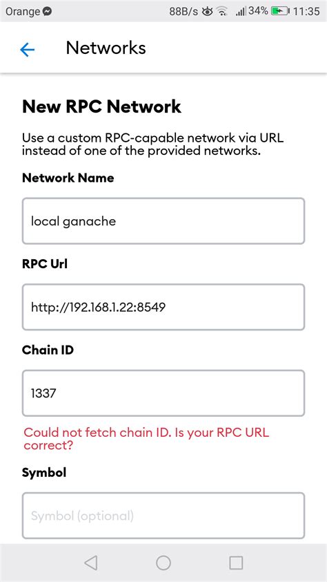 Unable To Connect To Custom Rpc Network Could Not Fetch Chain Id Is Your Rpc Url Correct