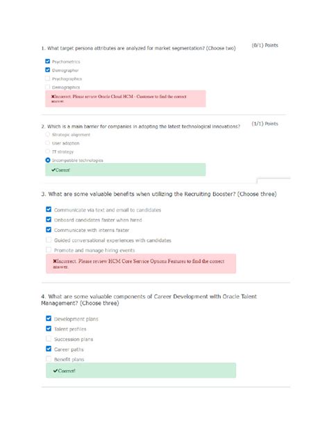 Oracle Cloud Hcm 2024 Solution Engineer Specialist Assessment Pdf
