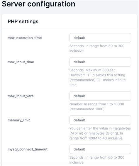 Server Configuration Docs Of Managed Hosting Solution