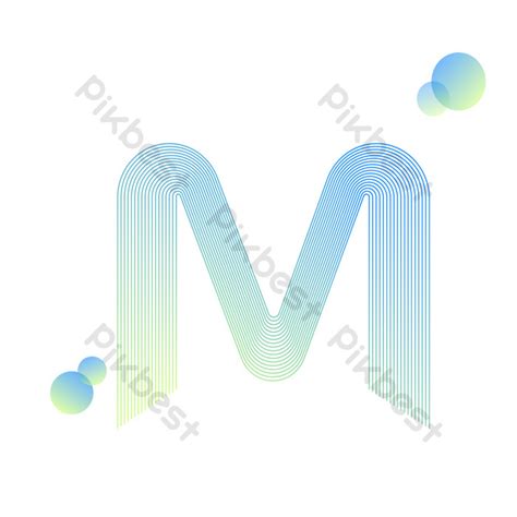 Gradient Line Element Letters Commercially Available Png Images Ai Free Download Pikbest