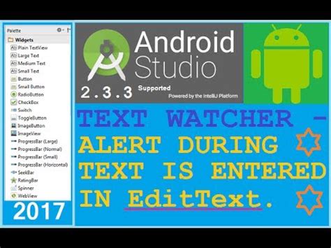 Android Studio Tutorial How To Use Textwatcher For Edittext In