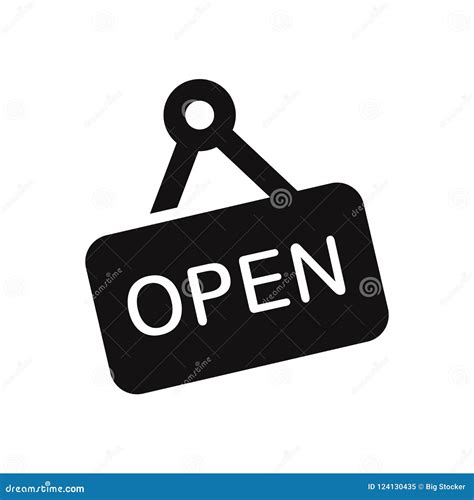 Open Vector Icon Modern And Simple Flat Symbol For Web Site Mobile Logo App Ui Stock