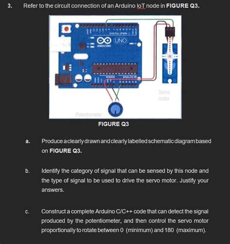 Solved 3 Refer To The Circuit Connection Of An Arduino Lot