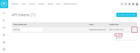 Cyberimpact Connecting Your Account Quickwork Support Center