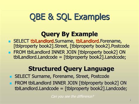 Ppt Qbe And Sql Powerpoint Presentation Free Download Id6619048