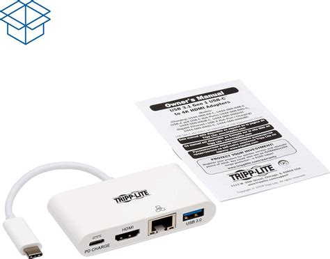 Tripp Lite Usb C To Hdmi Multiport Video Adapter Converter 4k W Usb A Hub Usb C Pd Charging