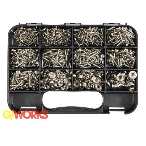 Gj Works 810pc Phillips Raised And Countersunk Self Tapping Screw