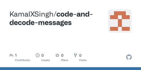 Github Kamalxsingh Code And Decode Messages