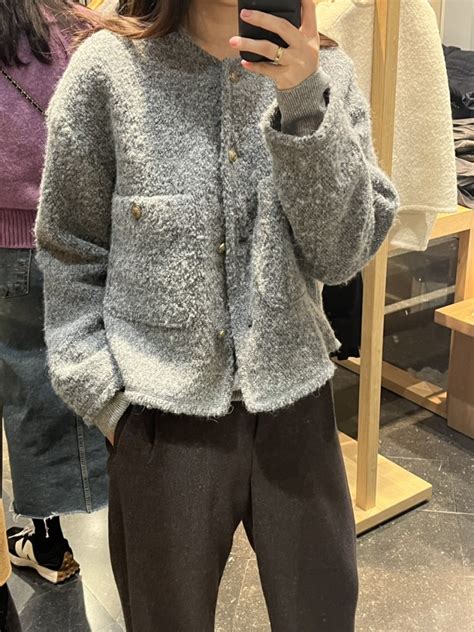 마시모두띠 잠실 매장 23fw 패딩 부클레 니트 가디건 입어보고 구경하기 네이버 블로그