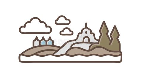 Abstract Geometric Building Modern Architecture Urban Landmark Vector Design Generative Ai