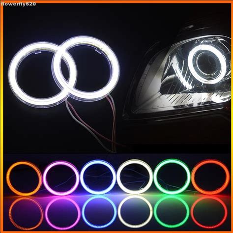 【tx】1只裝 汽車led燈大燈光圈汽車燈改裝 Cob天使眼光圈 天使眼霧燈cob 蝦皮購物