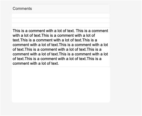 searching for a solution to display large blocks of text responses