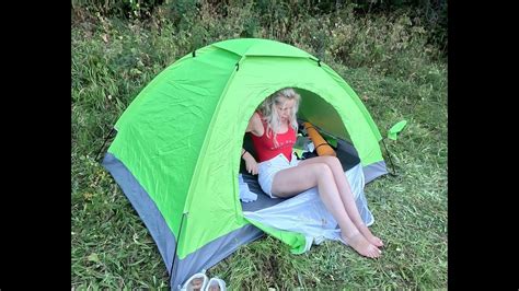 Solo Girl Camping 🏕️ Relaxing Yoga 🧘‍♀️ Cooking In Nature 🔥 Youtube