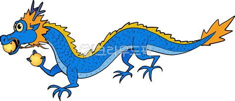 용 푸른용 청룡 용그림 용띠 사진이미지일러스트캘리그라피 월붓작가