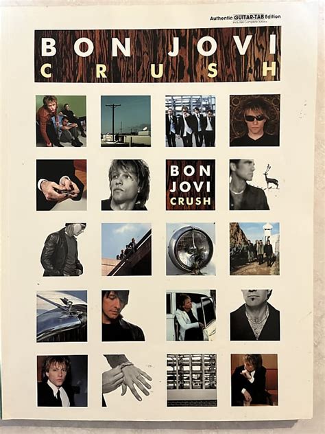 Bon Jovi Crush Guitar Tab Tablature Book Reverb