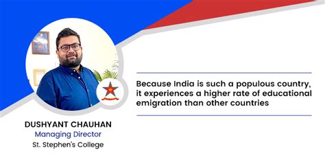 St Stephens College Delhi Dushyant Chauhan Managing Director