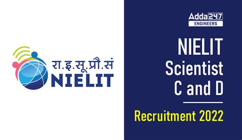 Nielit Scientist C And D Recruitment 2022