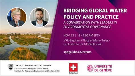Bridging Global Water Policy And Practice A Conversation With Leaders