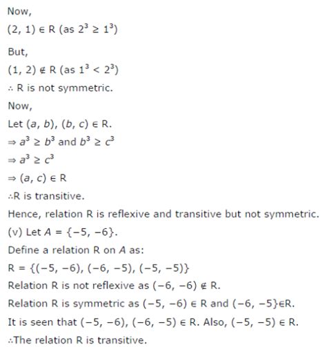 Given An Example Of A Relation Which Is I Symmetric But Neither