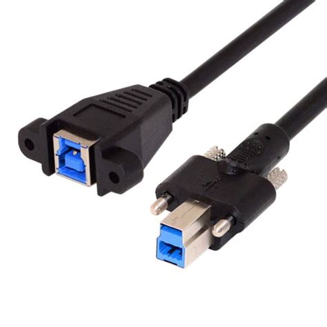 Panel Mount USB 3 0 Type B Male To Type B Female Cable