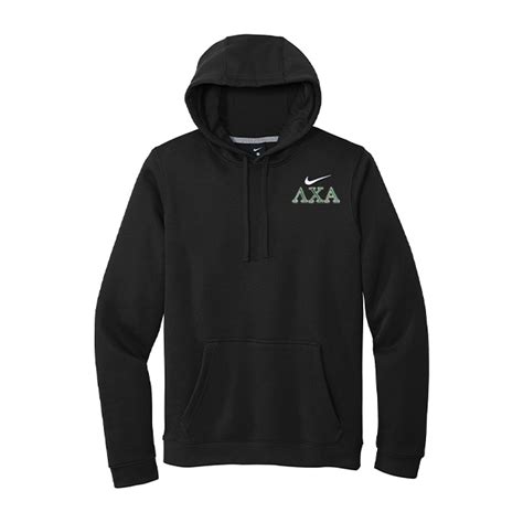 lambda chi alpha nike hoodie embroidered greek letters greek clothing company llc