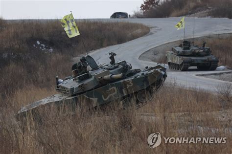 기동하는 K1e1 전차 연합뉴스