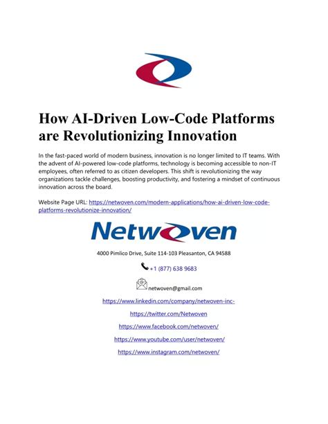 Ppt How Ai Driven Low Code Platforms Are Revolutionizing Innovation Powerpoint Presentation