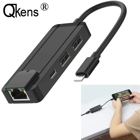 In Charging OTG USB Flash Disk Photos Reader Ethernet Adapter For IPhone XS MAX To LAN