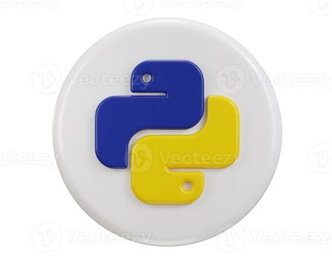 Python Programing Language Icon 3d Rendering Illustration 44764384 Png