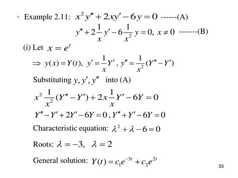 Ppt Chapter 2 Second Order Differential Equations Powerpoint Presentation Id 4495582