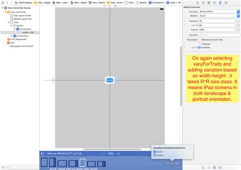 Ios What Is Vary For Traits In Xcode 8 Stack Overflow