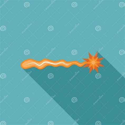 Simple Vector Illustration Of A Firecracker Exploding In The Air Stock