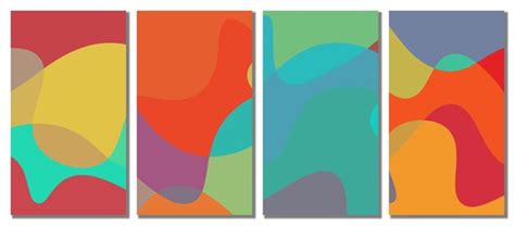 Premium Vector Abstract Wavy Set Background