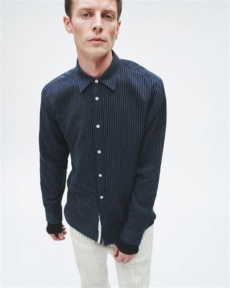 Gus Striped Double Gauze Shirt Rag And Bone