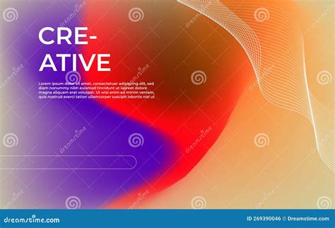 Abstract Colorful Orange Purple Holographic Mesh Wavy Texture