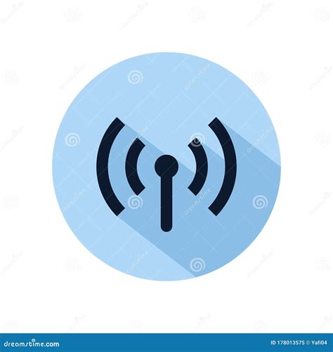 Wifi Hotspot Icon Vector Isolated On Blue Circle Hotspot Connection Icon For Web And Mobile