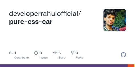 Github Developerrahulofficialpure Css Car