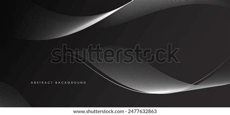 Vector Abstract Black White Waves On Stock Vector Royalty Free 2477632863 Shutterstock