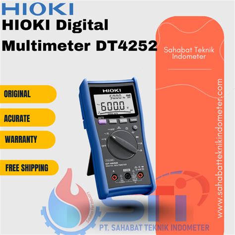Hioki Digital Multimeter Dt4252 Distributor Water Meter Flow Meter