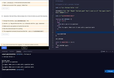 Bash Script Your Script Should Have The Suggests If Statement Added Correctly Backend