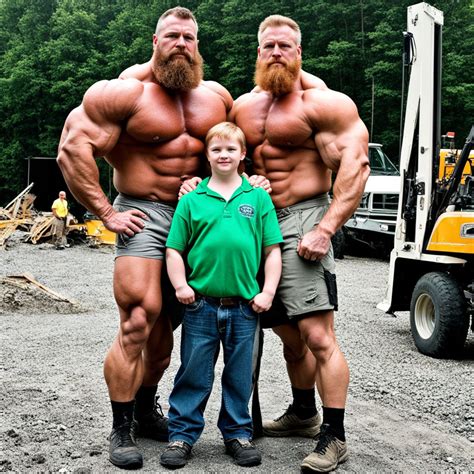 Extremely Muscular Bodybuilder Dad By Vhr Playground