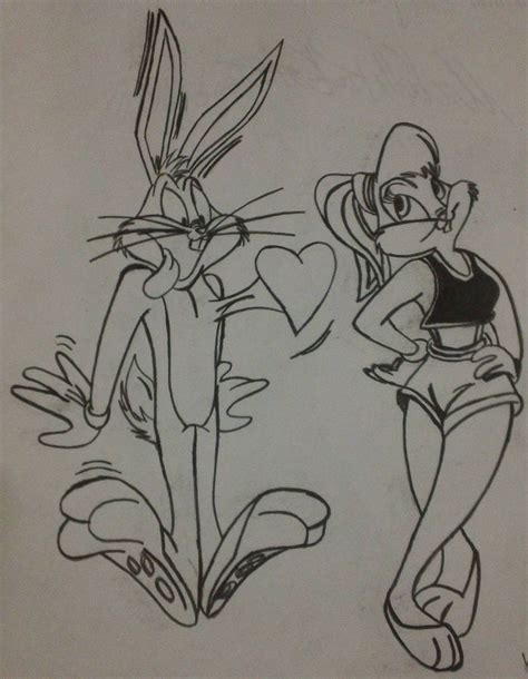 Looney Tunes Bugs Bunny And Lola Bunny By Mhadjy On Deviantart