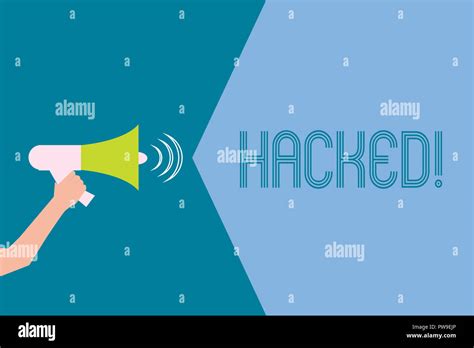 Word Writing Text Hacked Business Concept For Gain Unauthorized Access